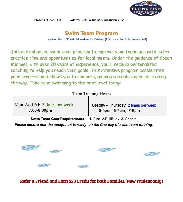 Team - Flying Fish Swim School